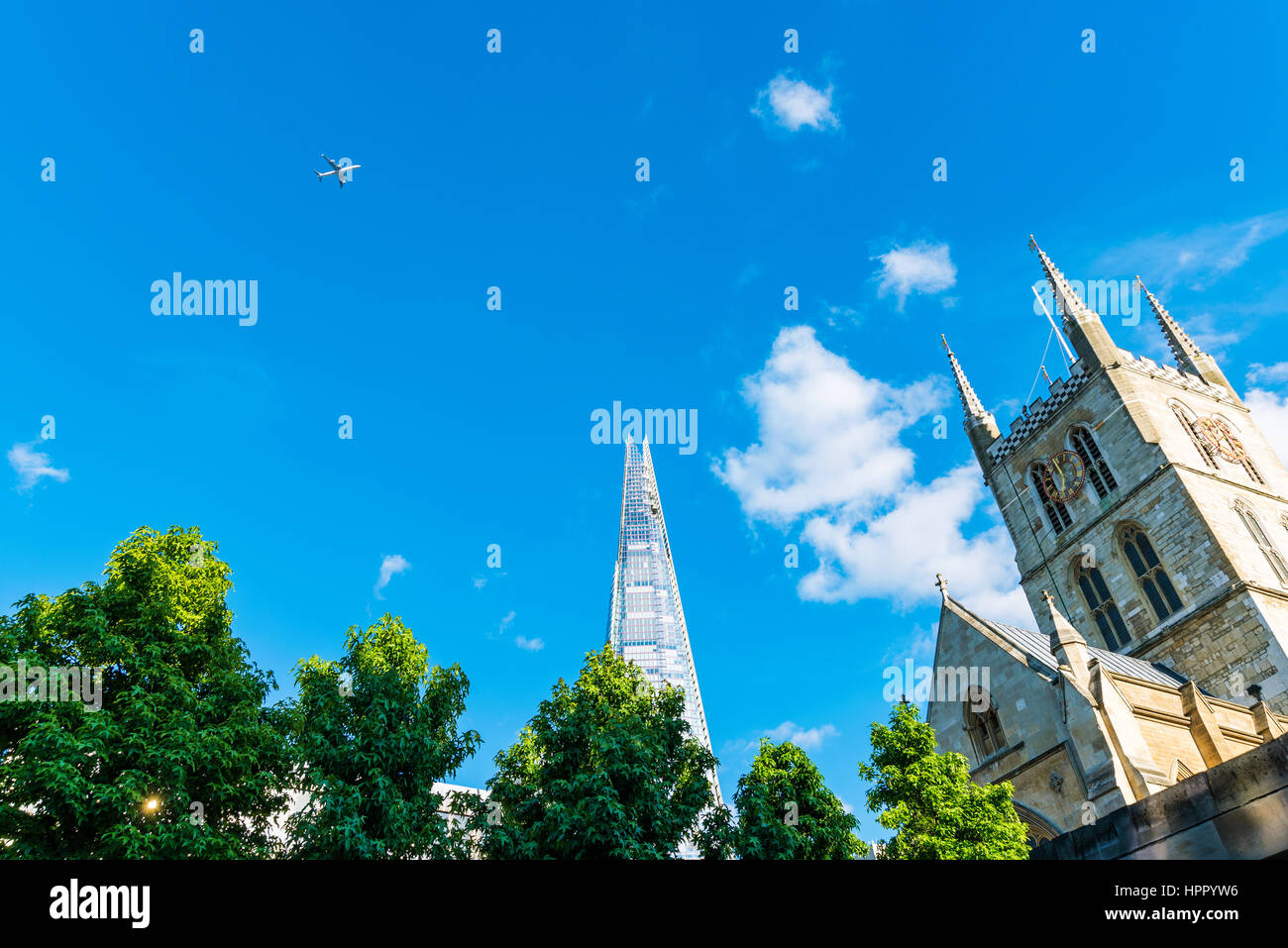 Plane trees london shard hi-res stock photography and images - Alamy