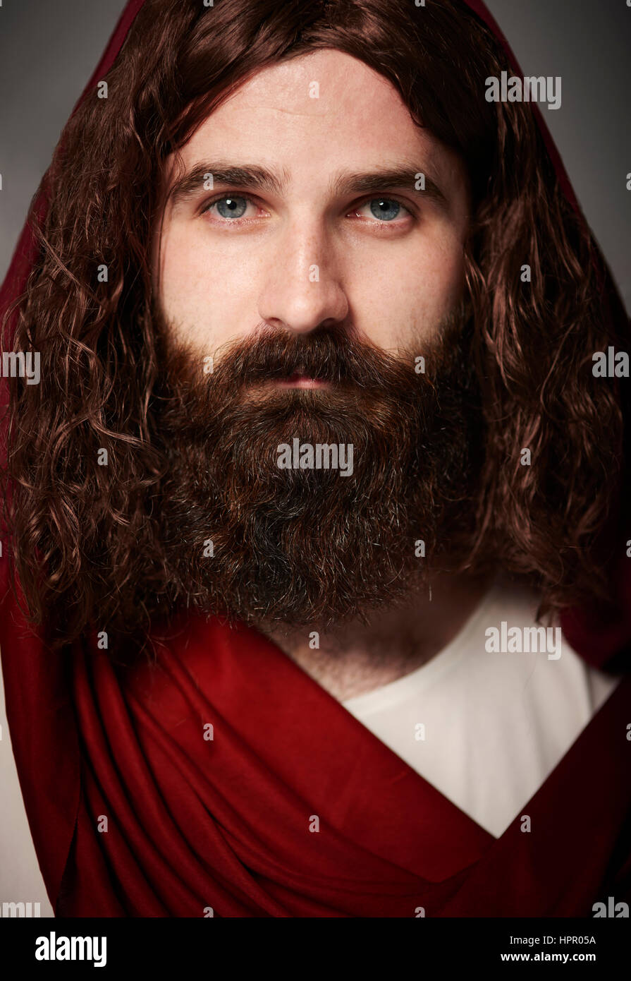Headshot of Messiah our Saviour Stock Photo - Alamy