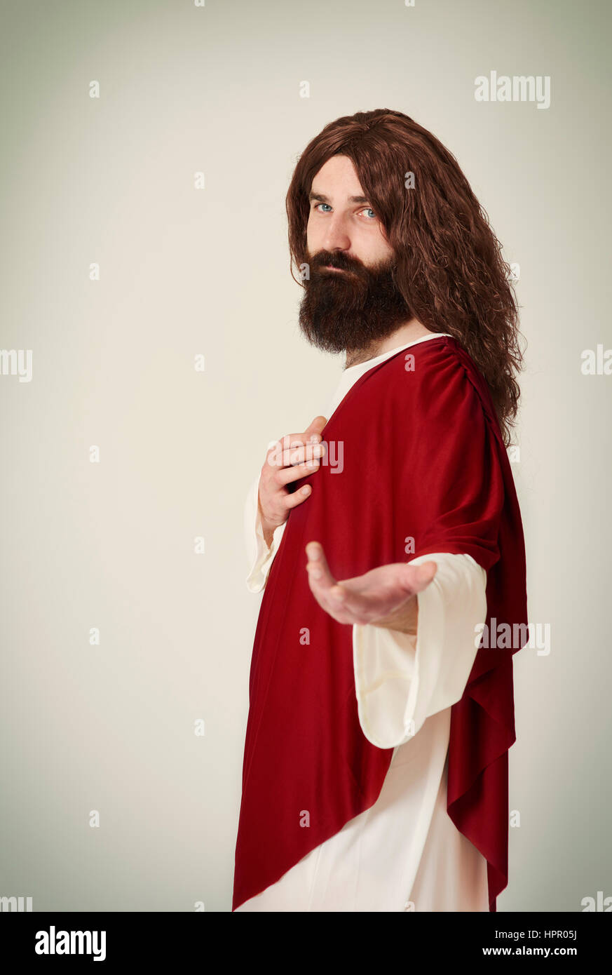 Jesus of Nazareth giving you helping hand Stock Photo - Alamy