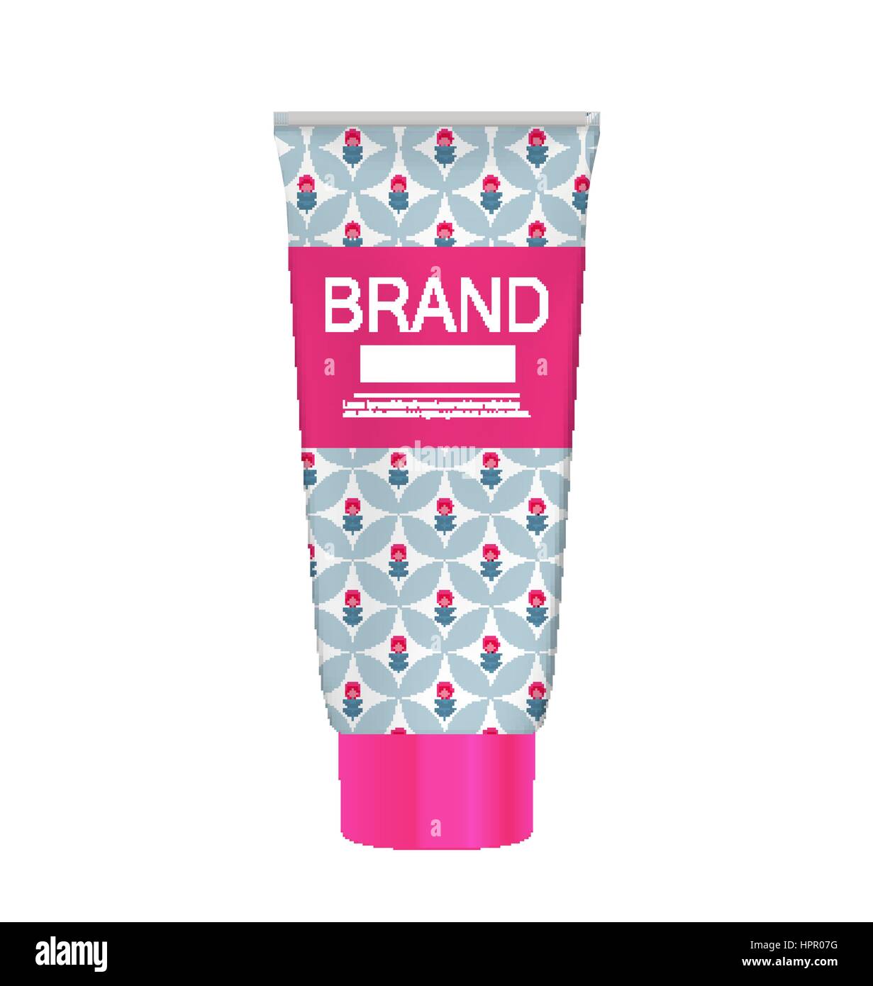 Hand Care Cream Bottle, Tube Template for Ads or Magazine Backgr Stock ...