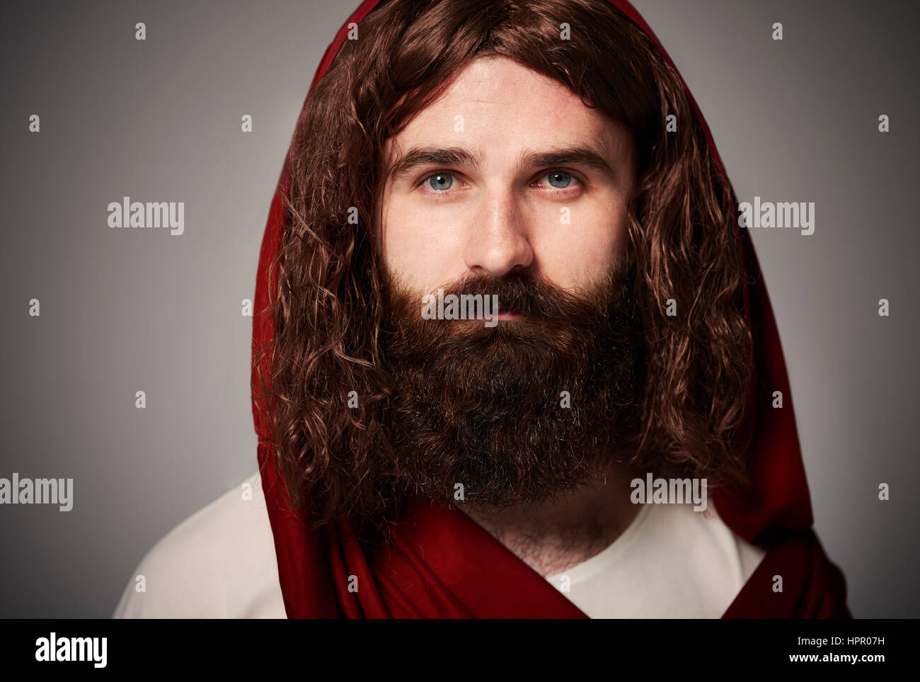 Portrait of divine and holy person Stock Photo - Alamy