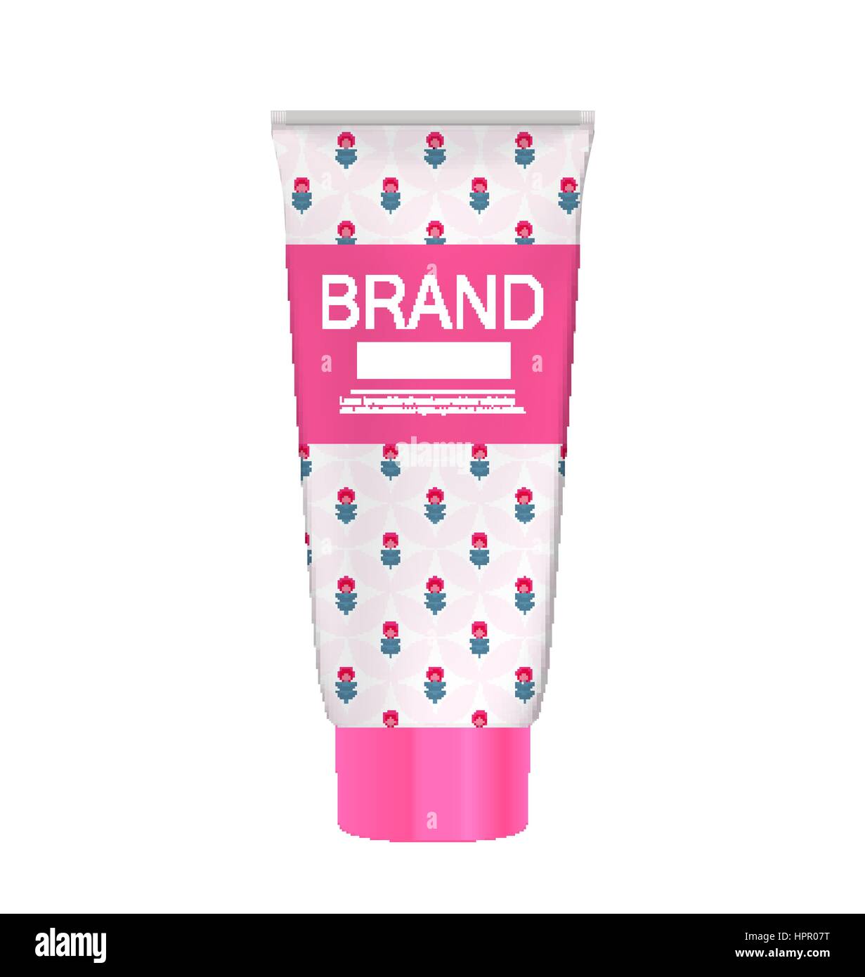 Hand Care Cream Bottle, Tube Template for Ads or Magazine Backgr Stock ...