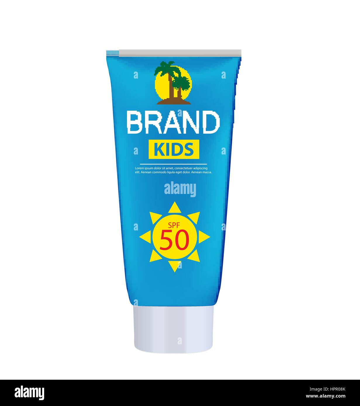 Sun Care Cream Bottle, Tube Template for Ads or Magazine Backgro Stock ...