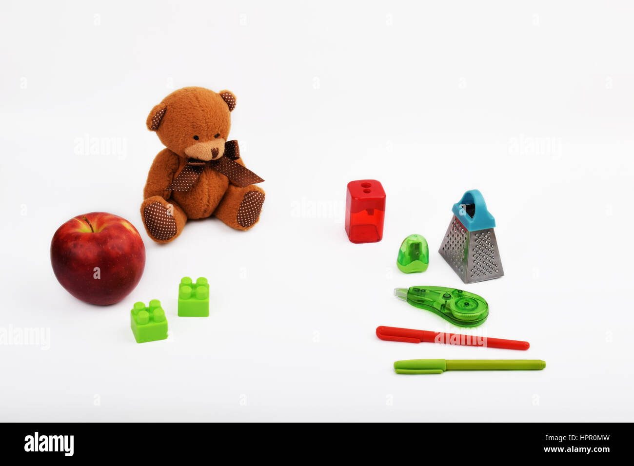 Mock up objects on the white background, front view Stock Photo - Alamy