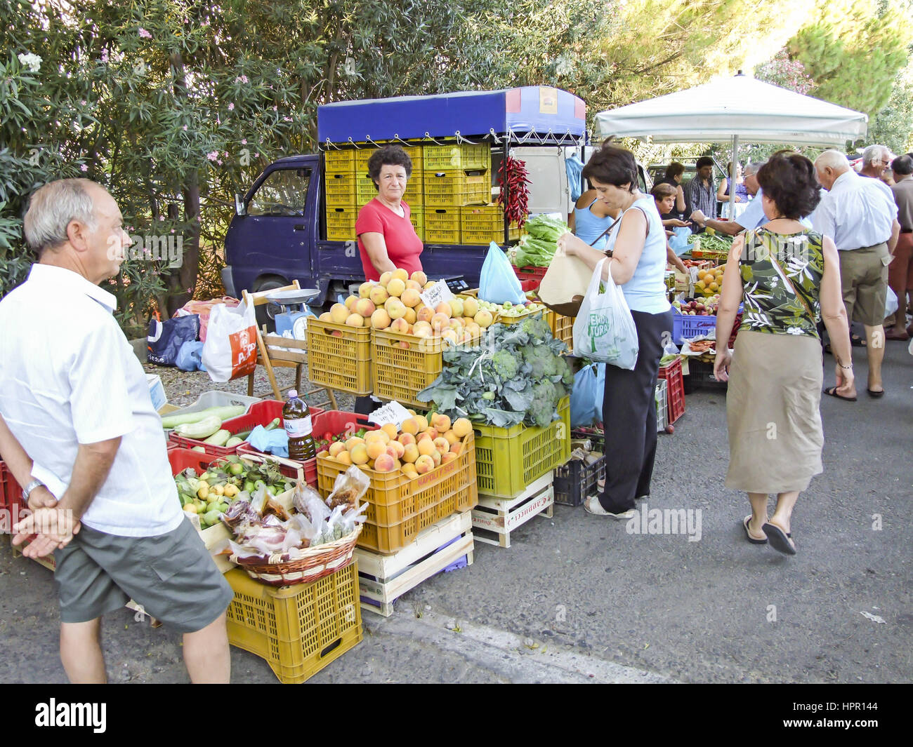 Italy, Calabria, country market Stock Photo - Alamy