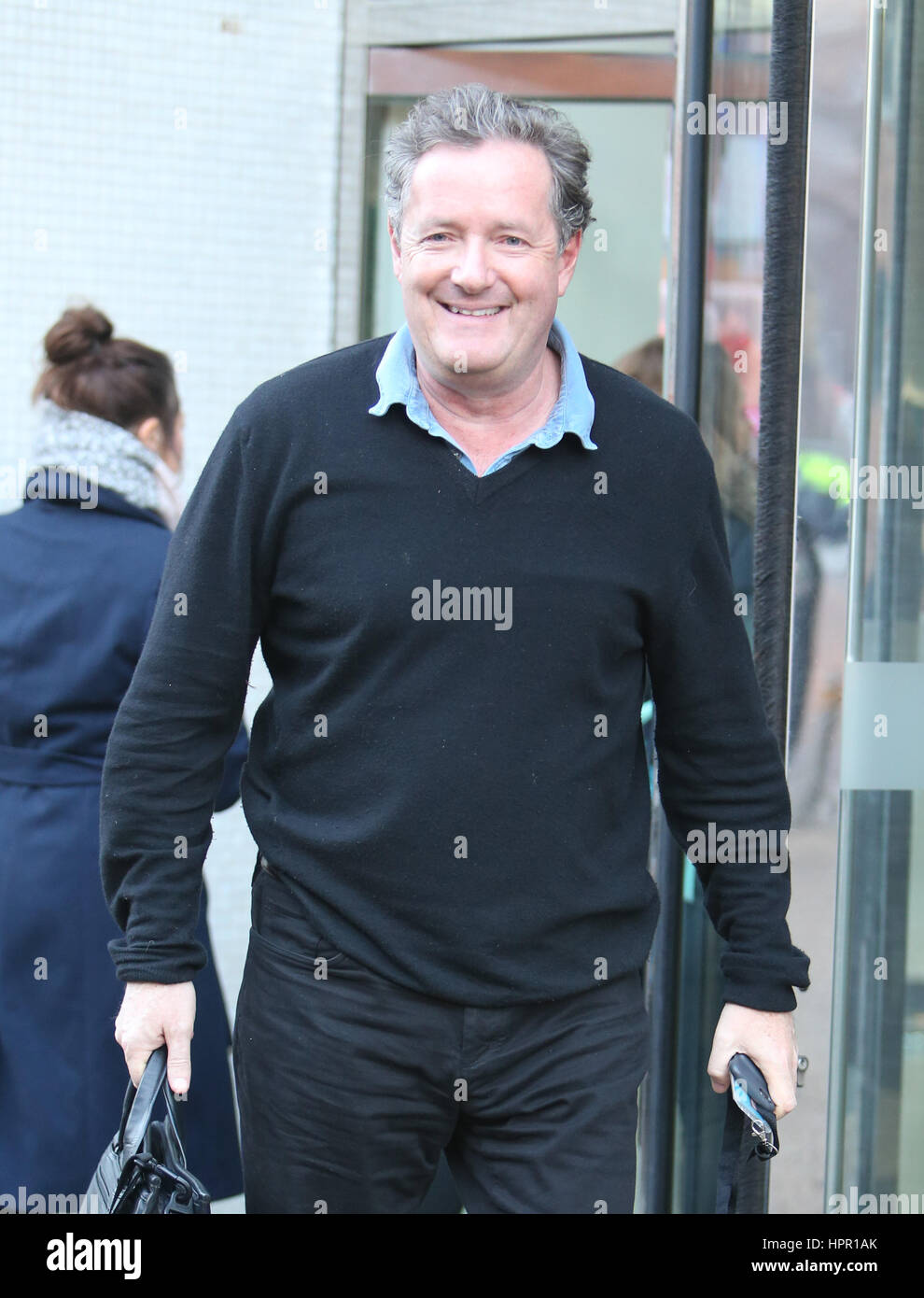 Piers Morgan outside ITV Studios Featuring: Piers Morgan Where: London ...