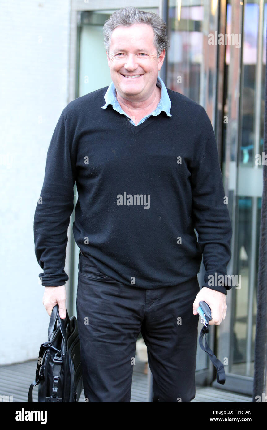 Piers Morgan outside ITV Studios Featuring: Piers Morgan Where: London ...