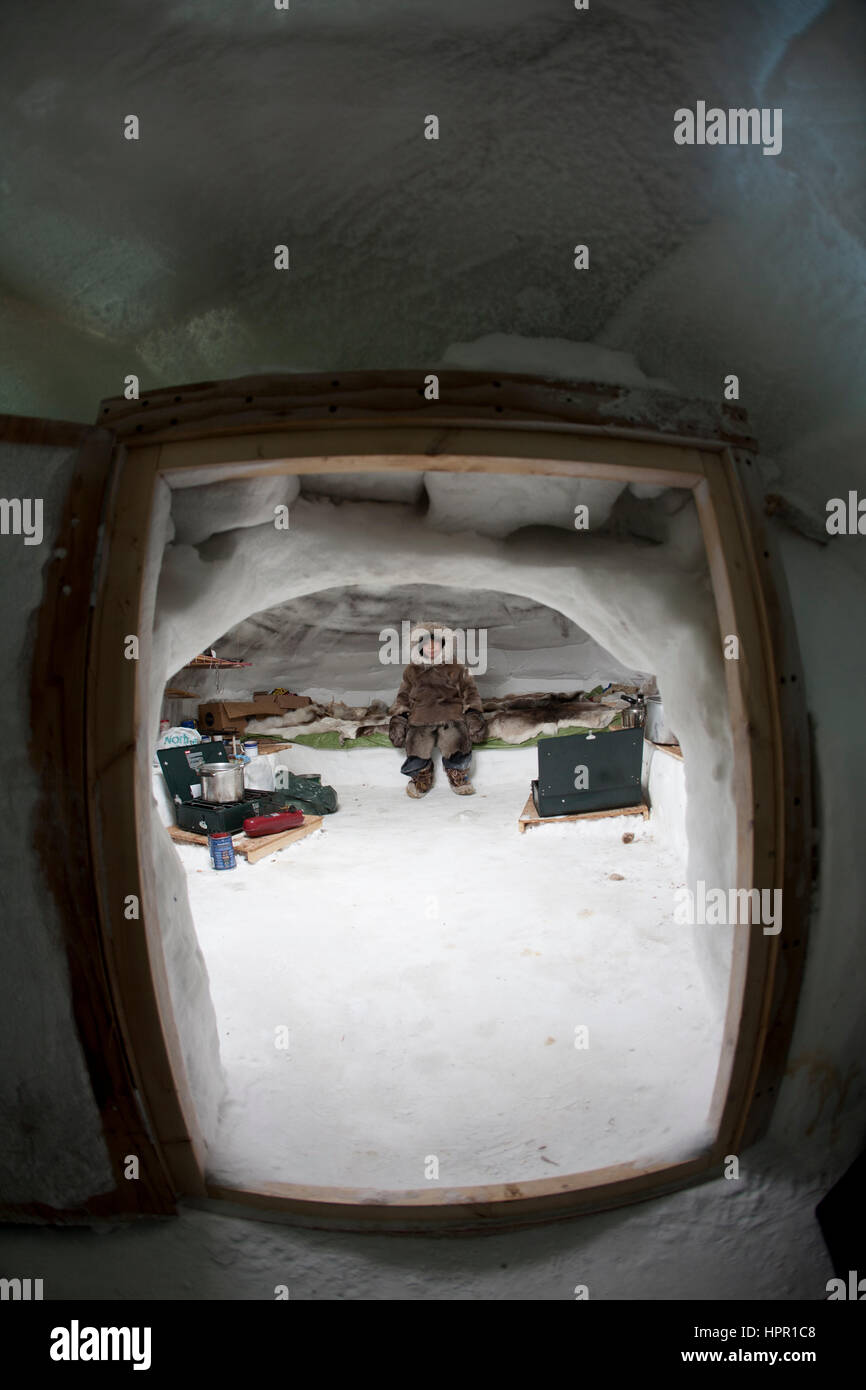 Inuit boy on the North Pole Stock Photo - Alamy