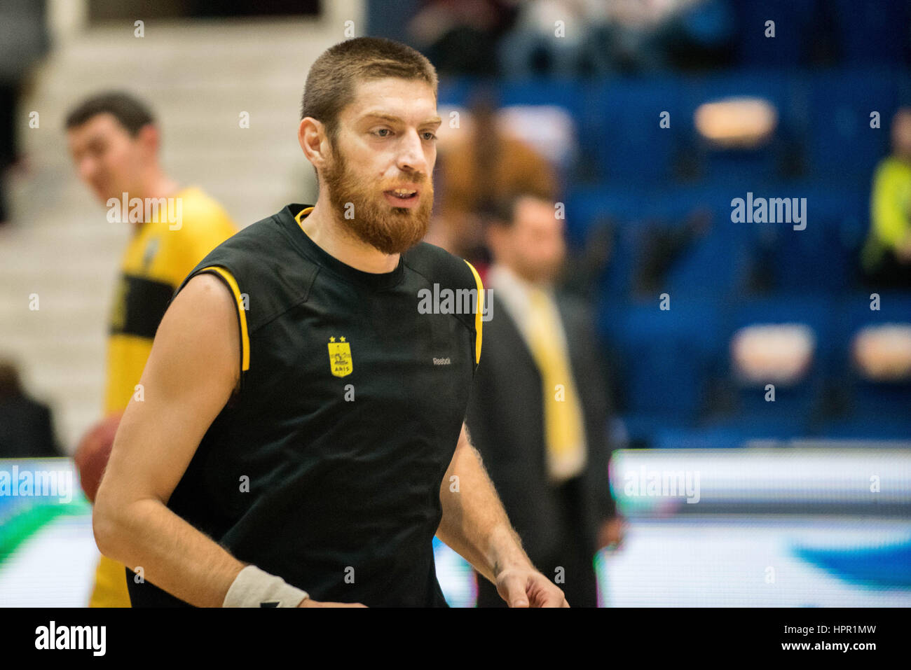 December 9, 2015: Michalis Pelekanos #7 of Aris Thessaloniki during the ...