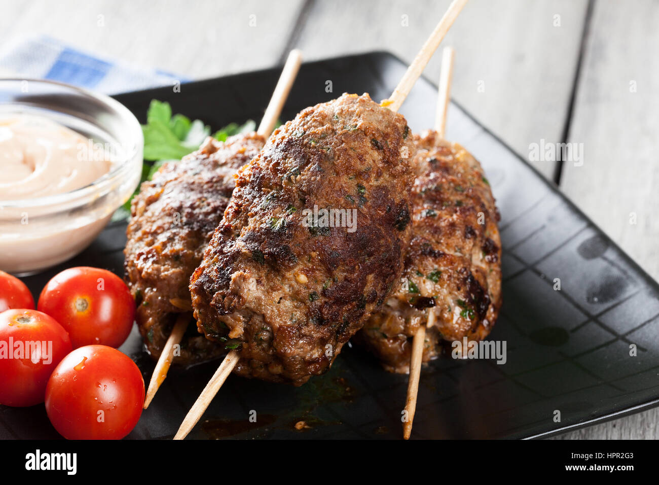 Arabic food barbecue kofta hi-res stock photography and images - Alamy