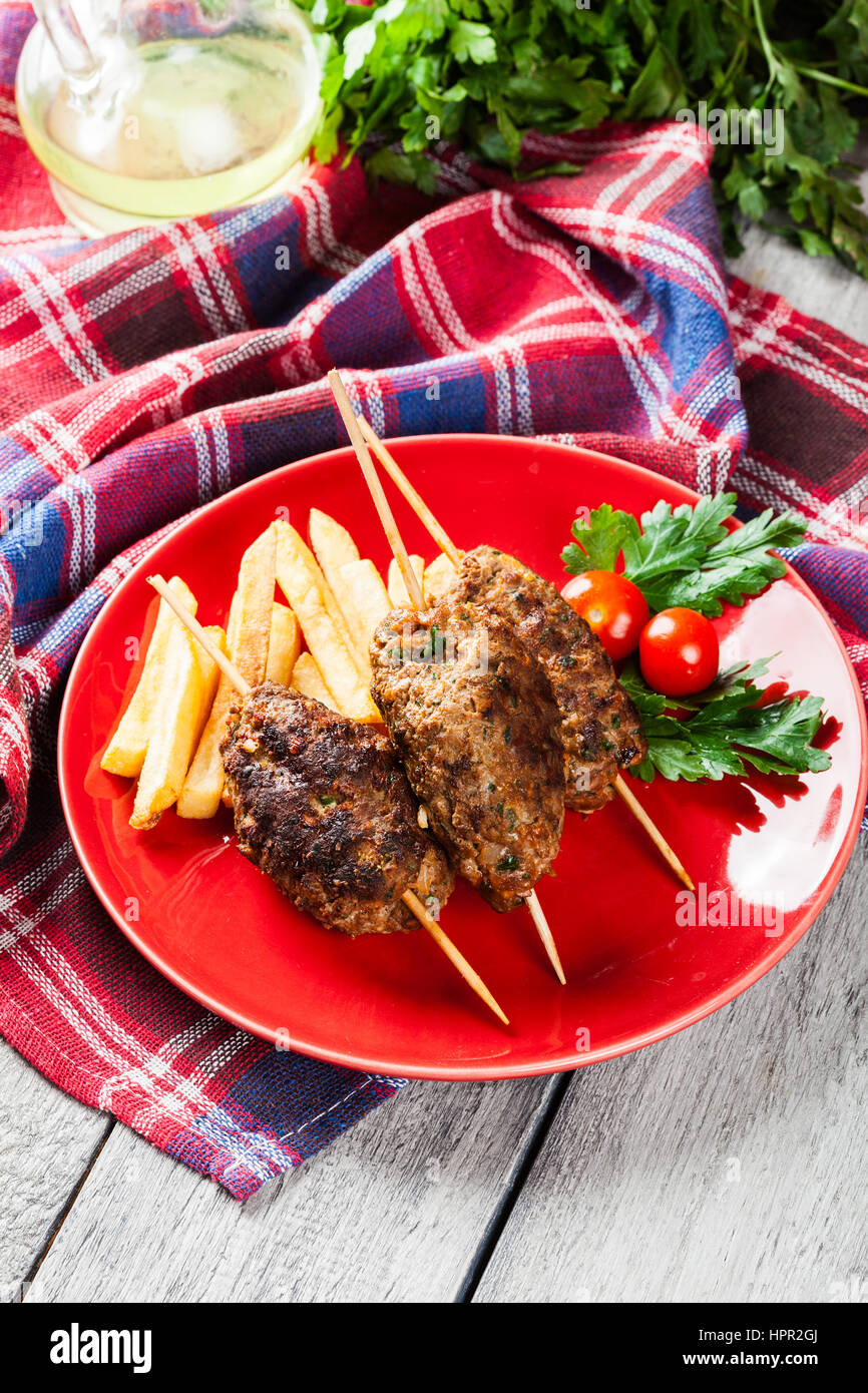 Arabic food barbecue kofta hi-res stock photography and images - Alamy