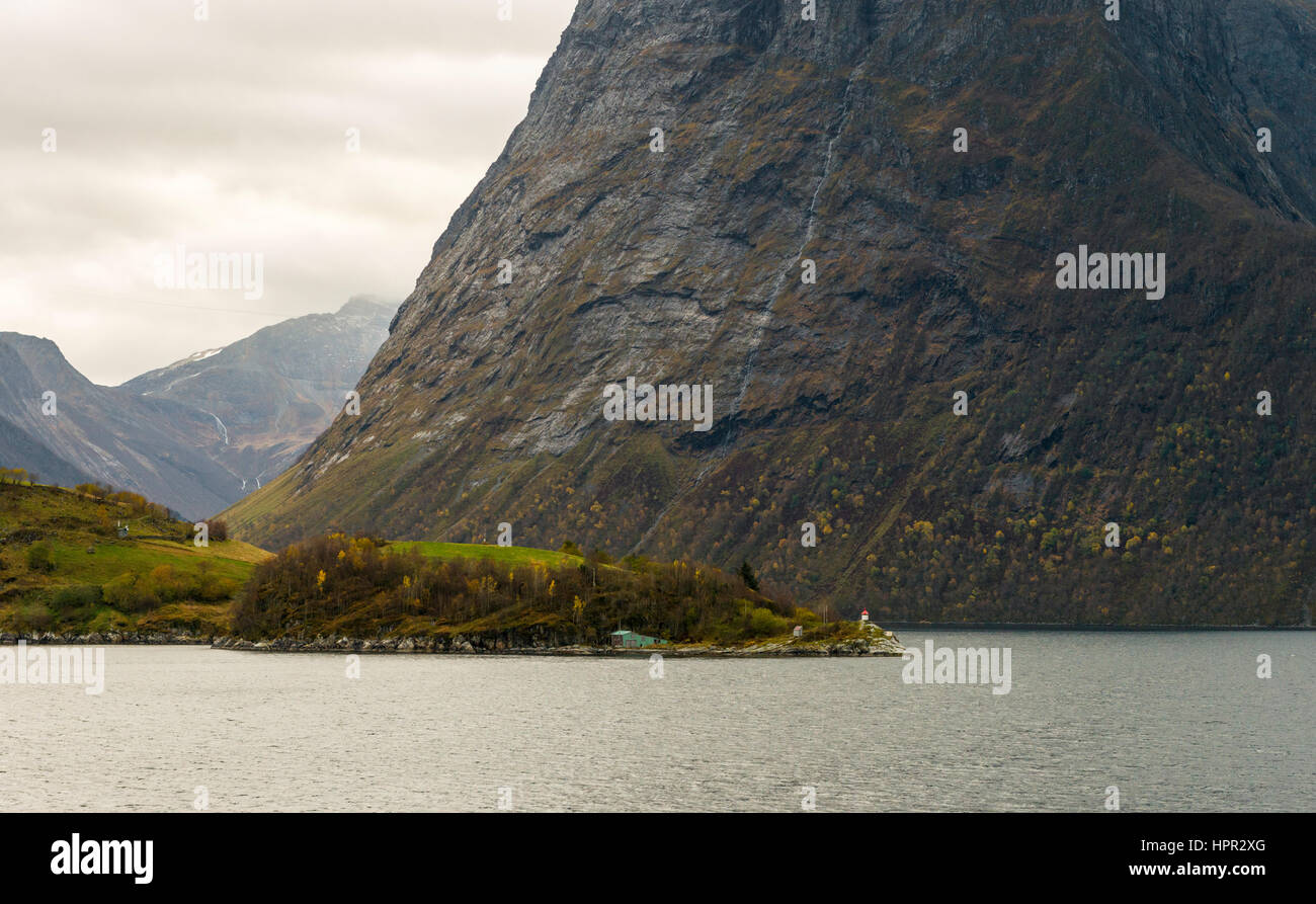 Hurtigruten leaves the fjord hi-res stock photography and images - Alamy
