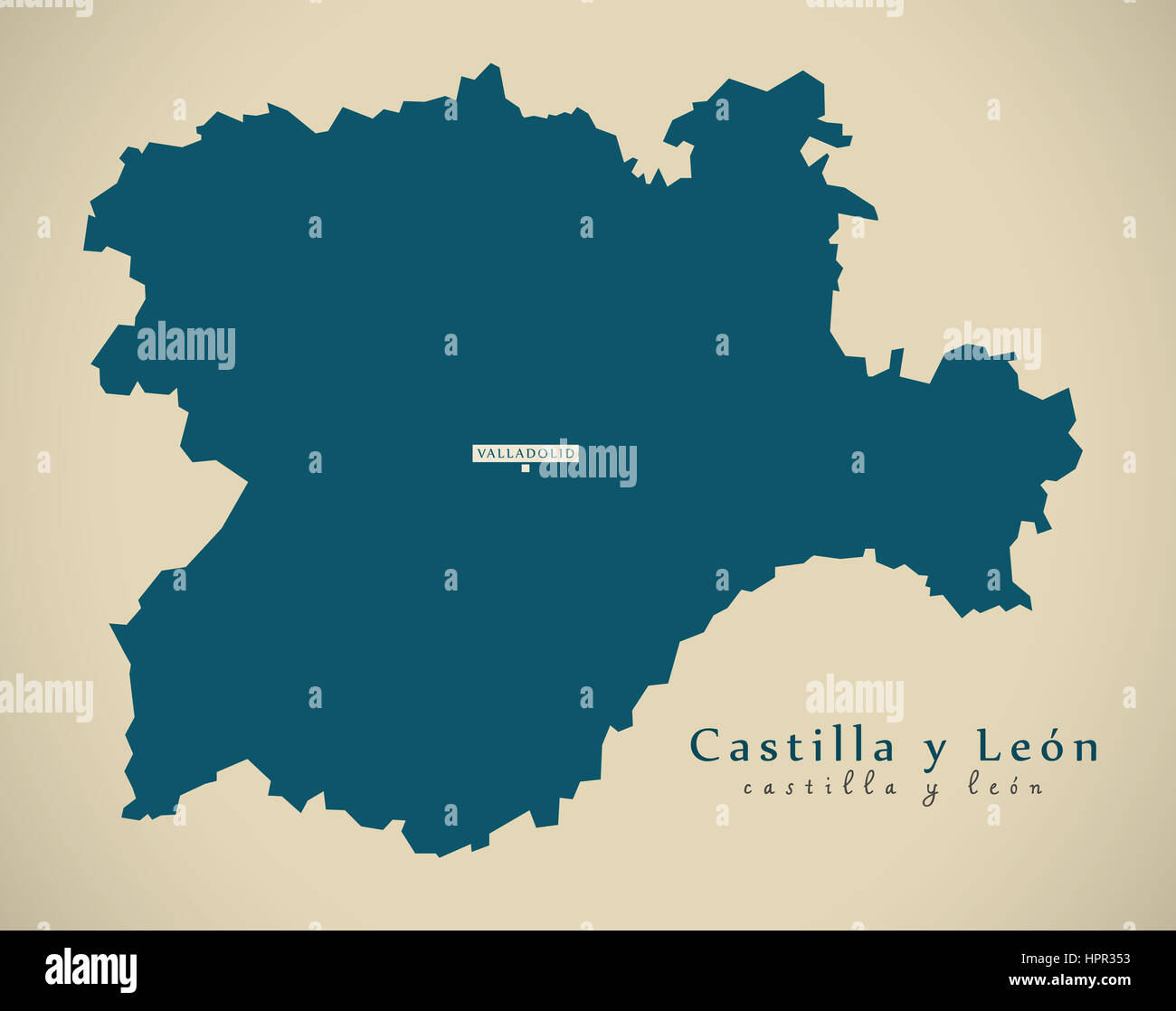 Castilla y leon map hi-res stock photography and images - Alamy