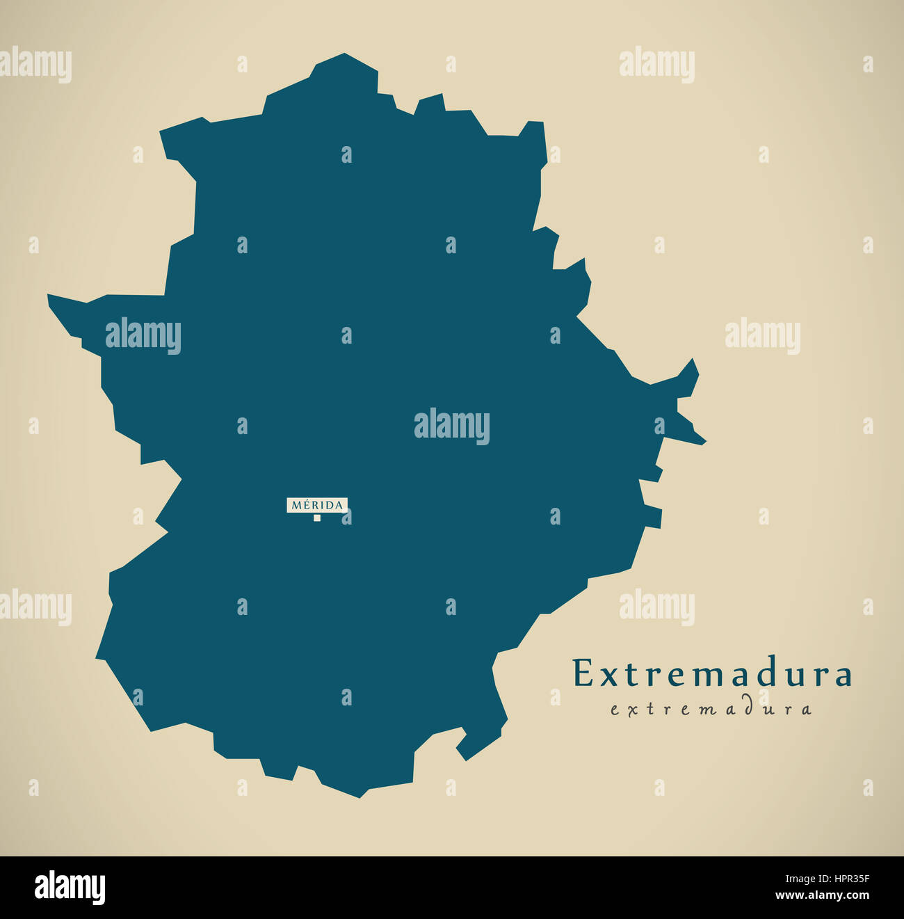 Map of extremadura hi-res stock photography and images - Alamy