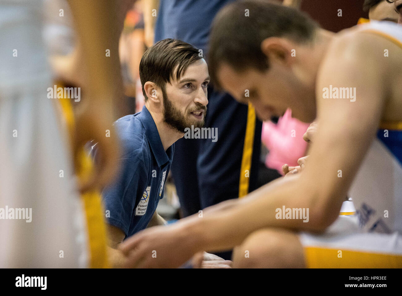 December 16, 2015: Ionut Ivan the head coach of CSM Ploiesti during the ...
