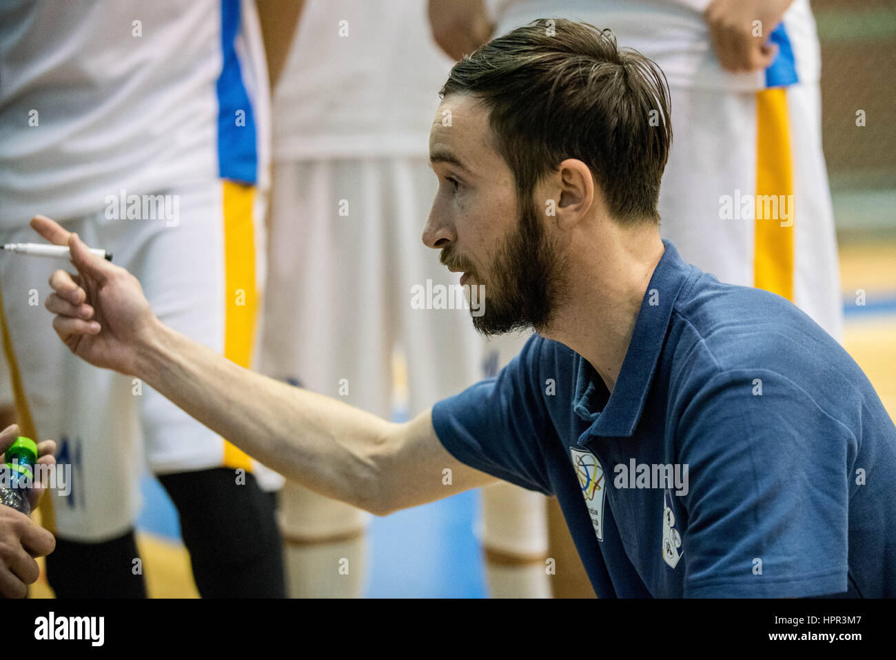 December 16, 2015: Ionut Ivan the head coach of CSM Ploiesti during the ...