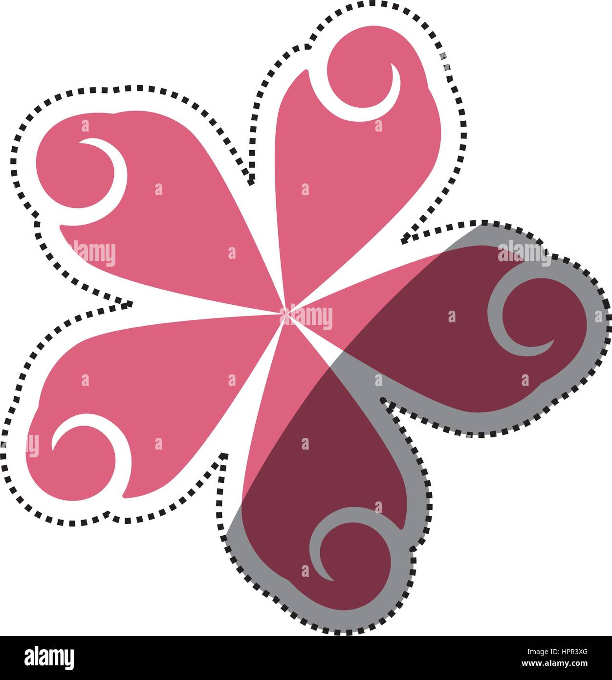 Beautiful flower symbol Stock Vector Image & Art - Alamy