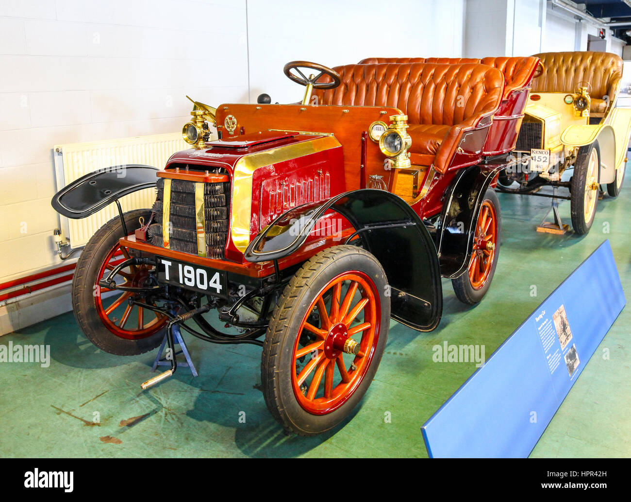 An 1904 Imperial touring car at the Manchester Museum of Science and ...