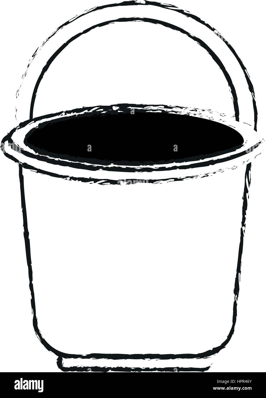 bucket with handle icon image Stock Vector Image & Art - Alamy