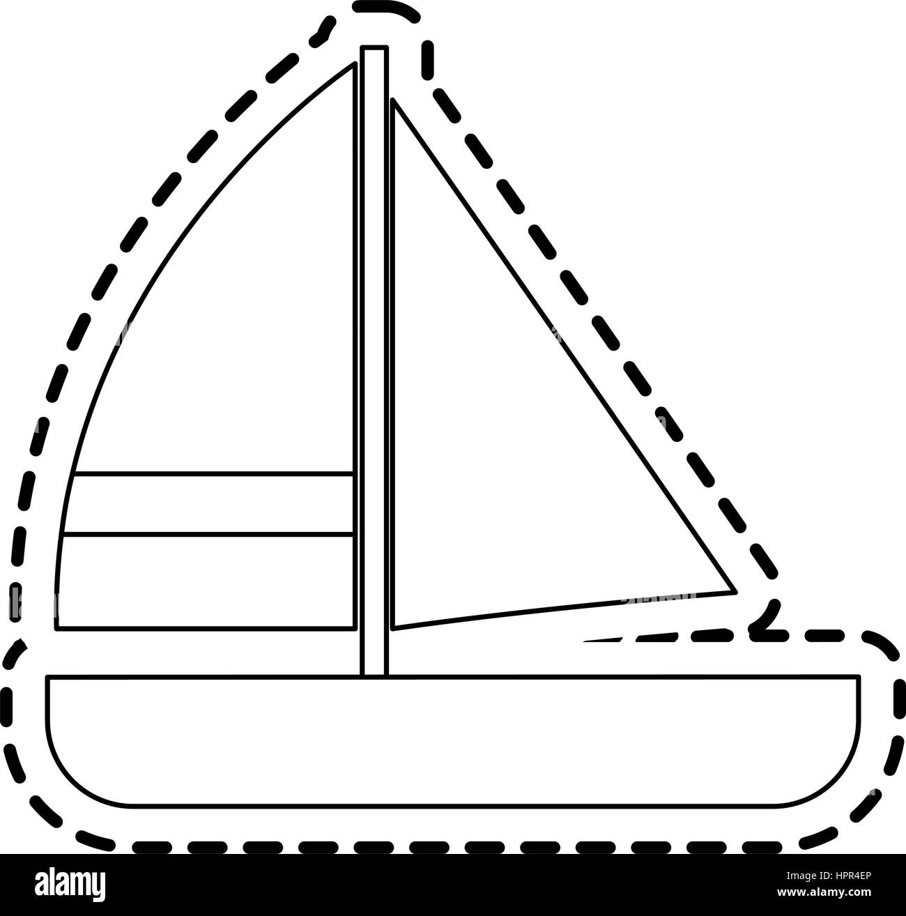 single sailboat icon image Stock Vector Image & Art - Alamy