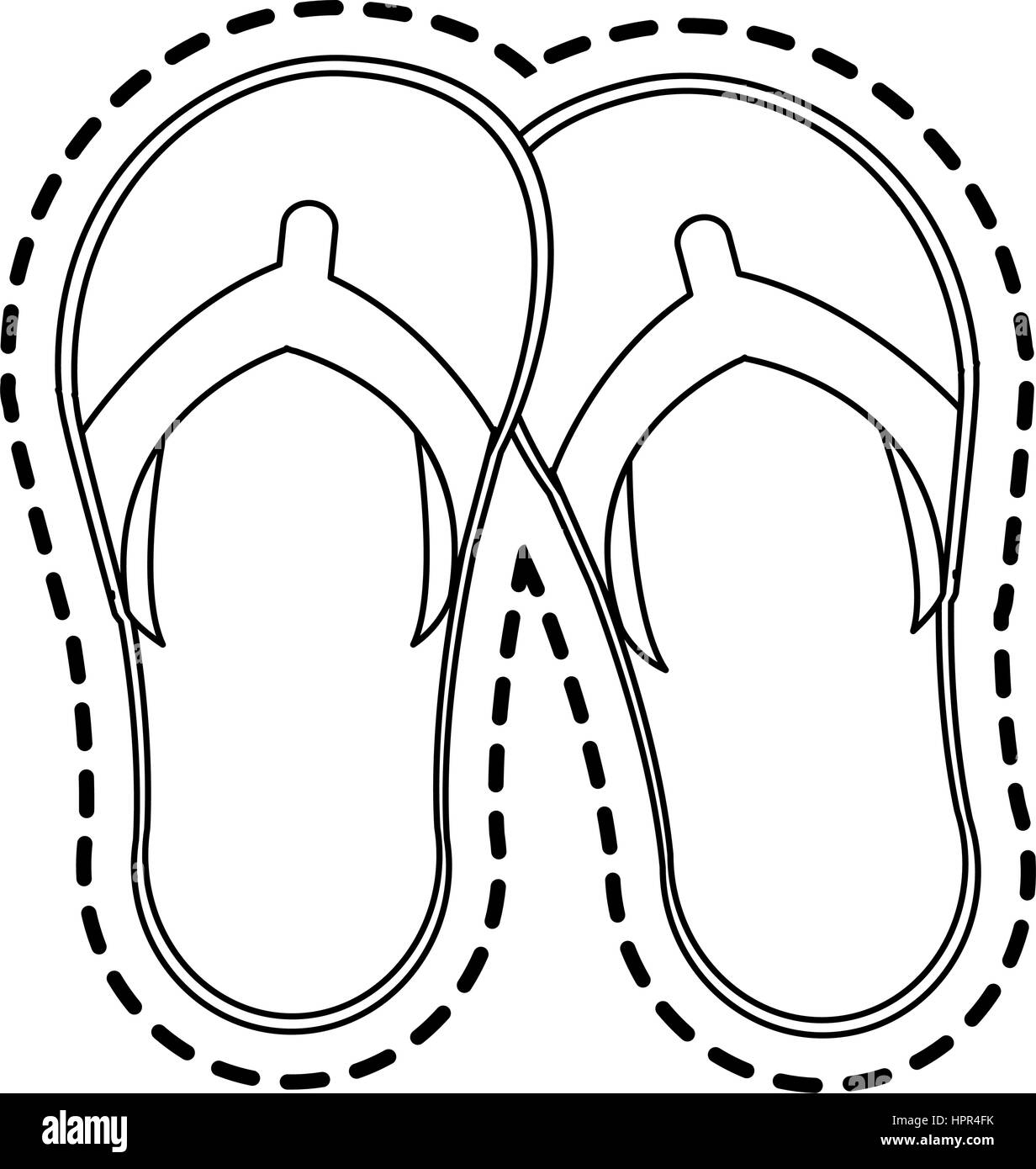 Flip Flops Icon Image Stock Vector Image And Art Alamy