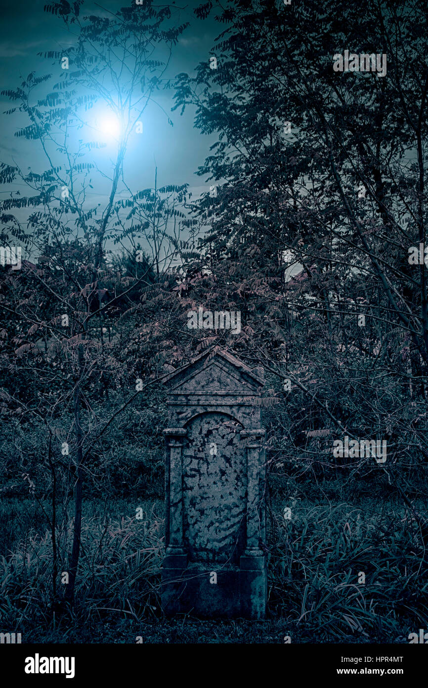 Cemetery Graveyard Night High Resolution Stock Photography and Images ...