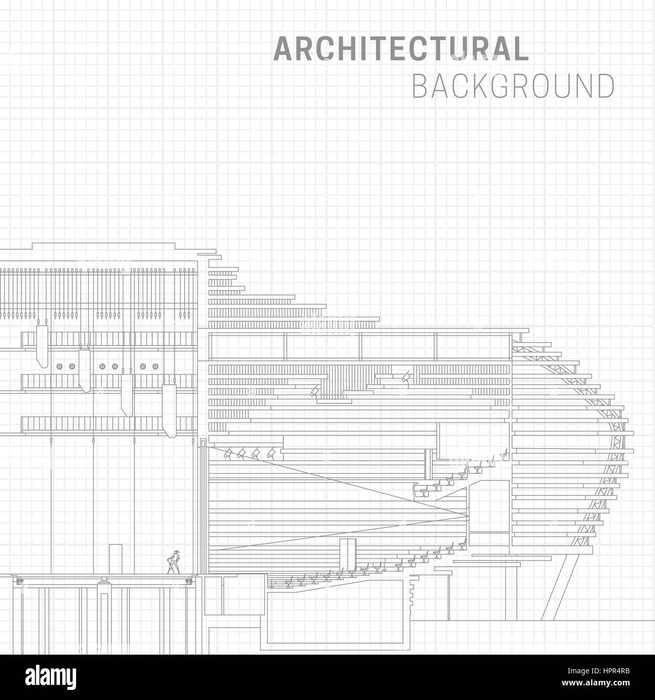 Architectural plan cross section hi-res stock photography and images ...