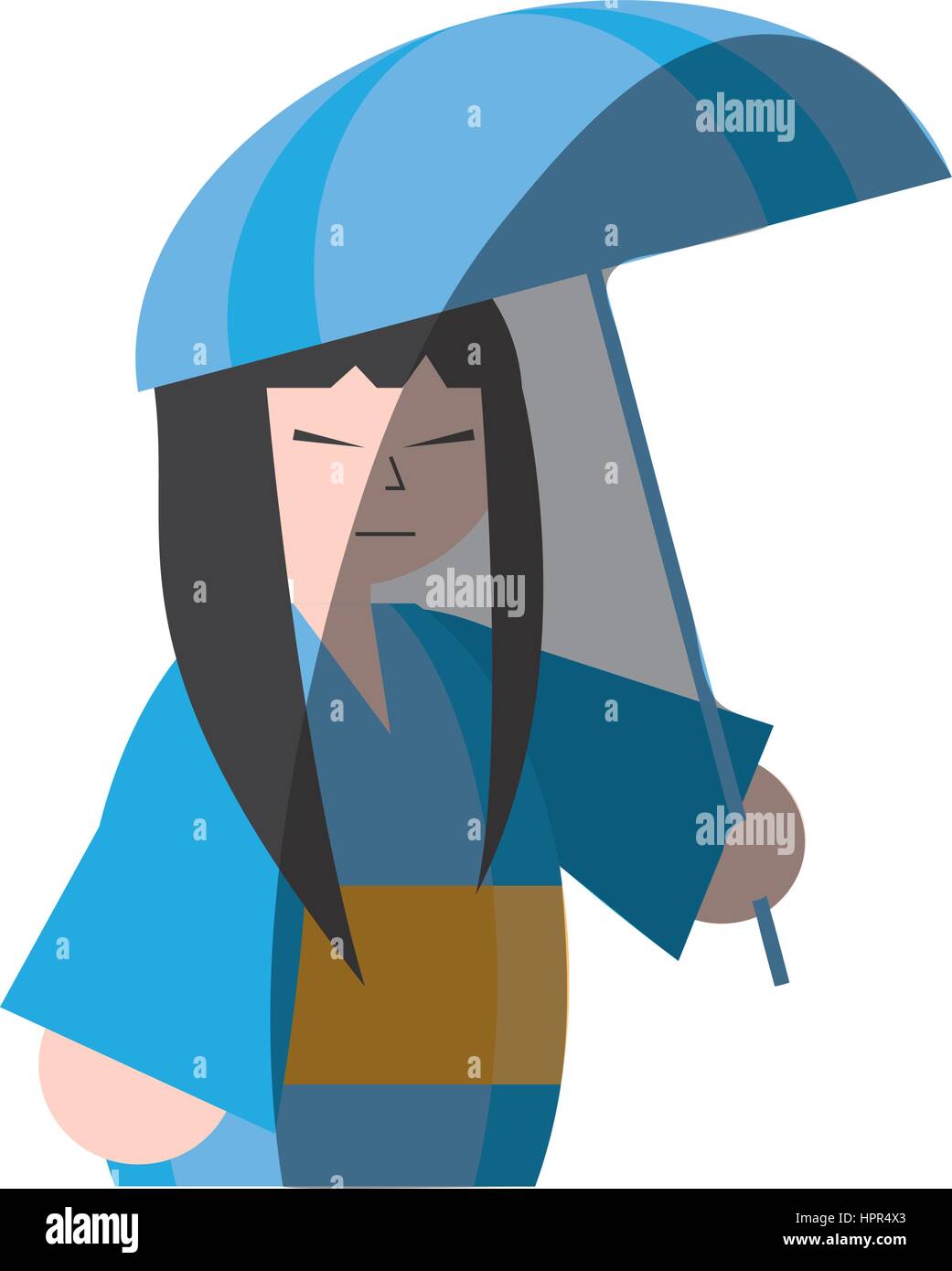 Woman kimono tokyo Stock Vector Images - Alamy