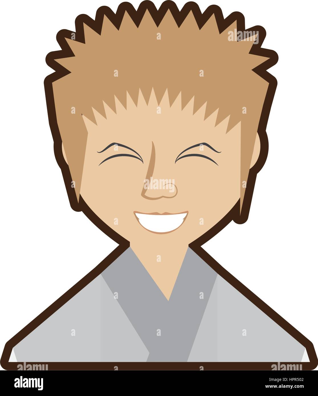 cartoon japanese man wearing traditional dress Stock Vector Image & Art ...