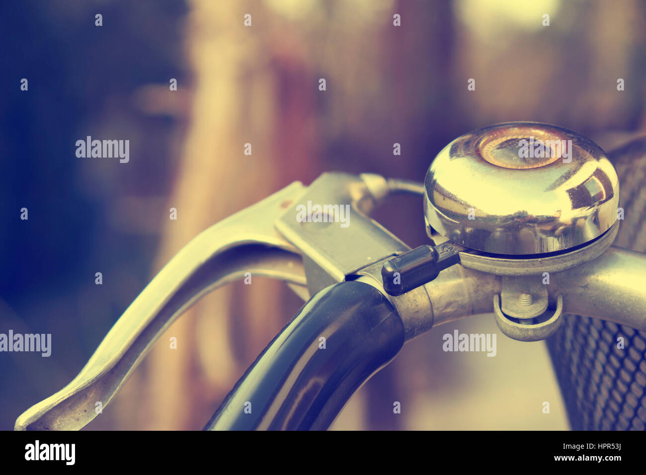 Old white bike bell hi-res stock photography and images - Alamy