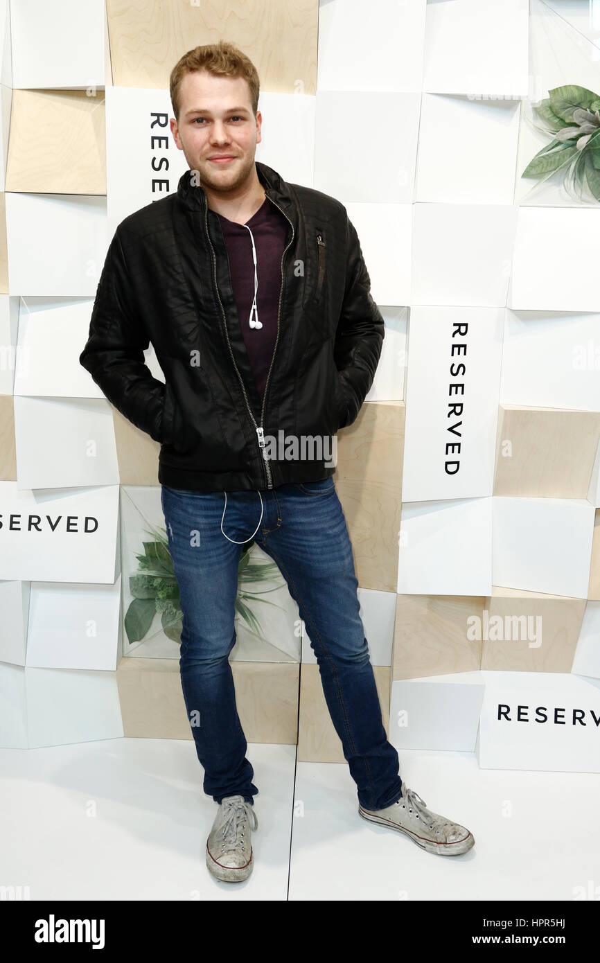 Hamburg, Germany, 21st FEB, 2017. Ben Muenchow attending the "RESERVED ...