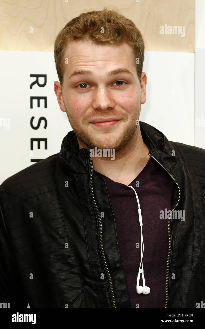 Hamburg, Germany, 21st FEB, 2017. Ben Muenchow attending the "RESERVED ...