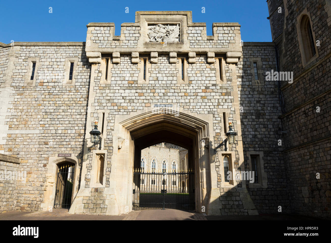 Saint George's Gateway / Gate inside Windsor Castle. Windsor, Berkshire ...