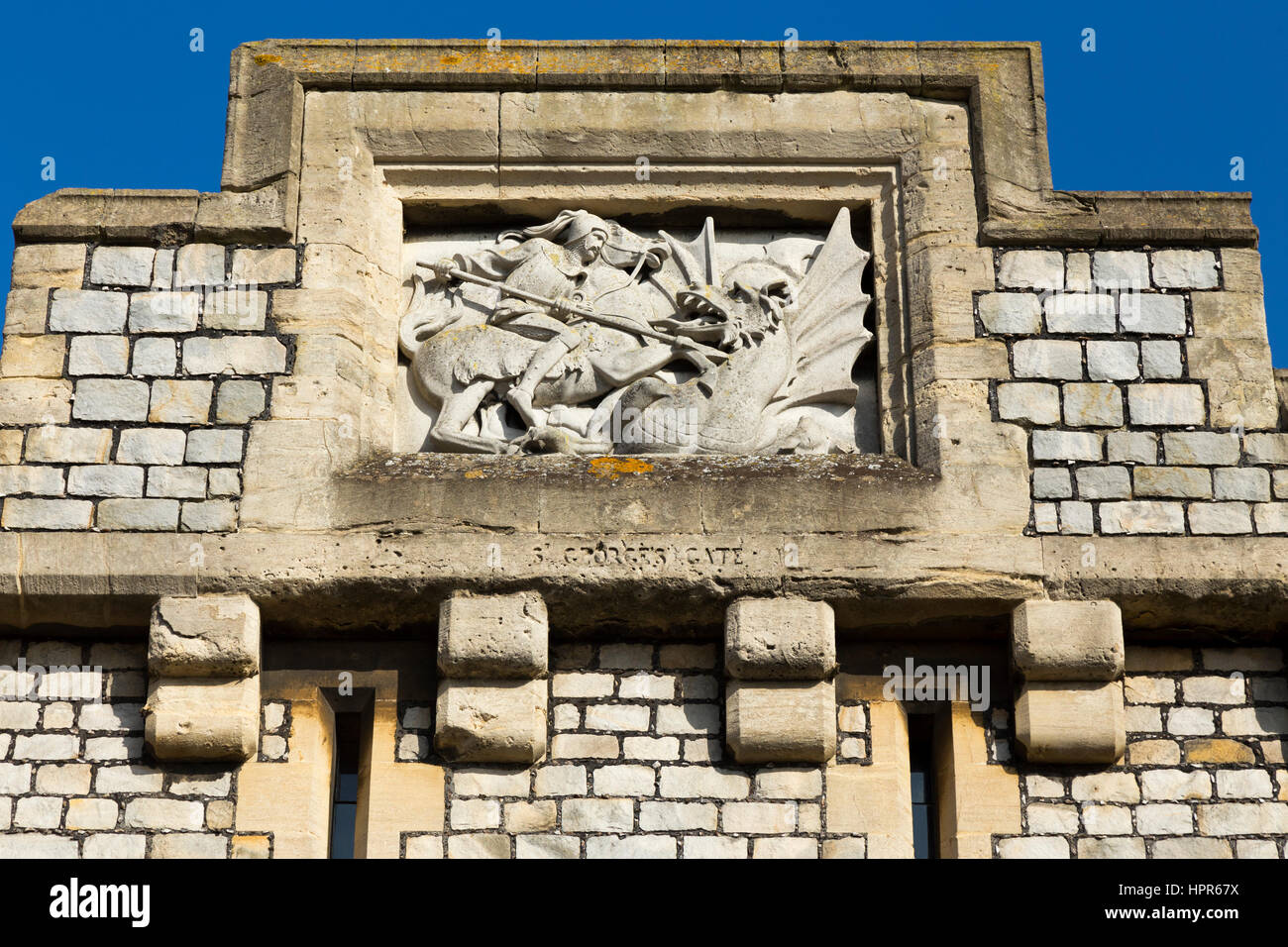 Saint George's Gateway / Gate inside Windsor Castle. Windsor, Berkshire ...