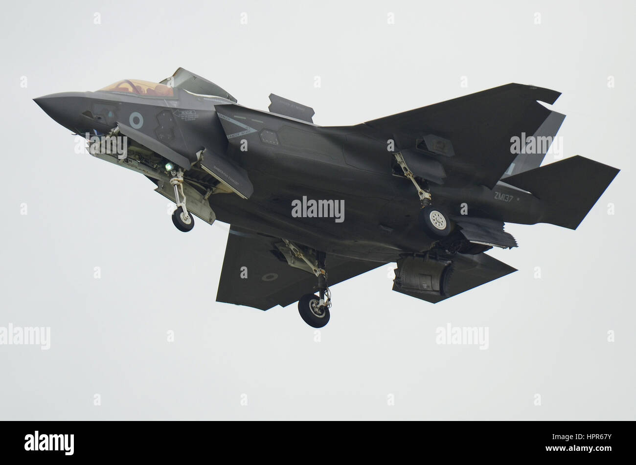 RAF's first Lockheed Martin F-35B Lightning II JSF Joint Strike Fighter ...