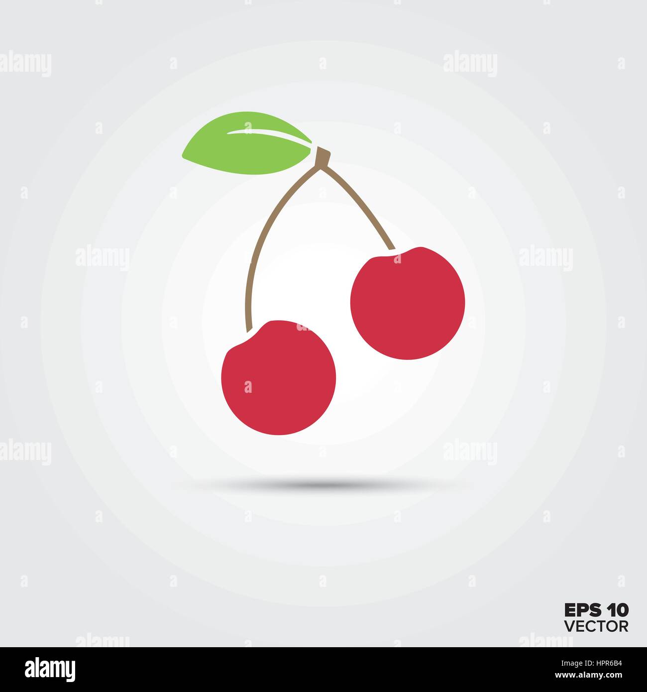 Cherry leaf Stock Vector Images - Alamy