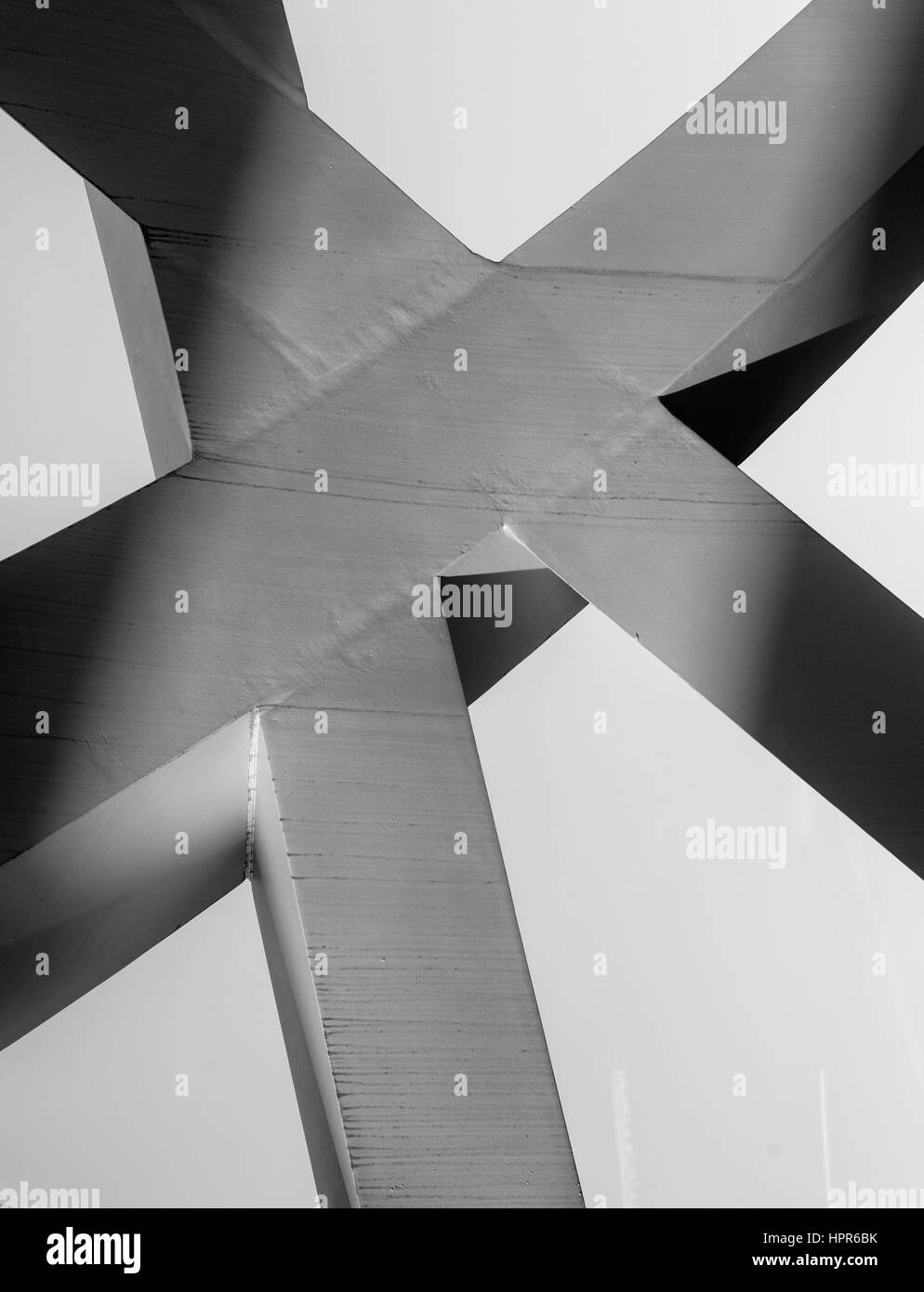 Abstract detail from the Hans-Wilsdorf Bridge (Pont Hans-Wilsdorf) in ...