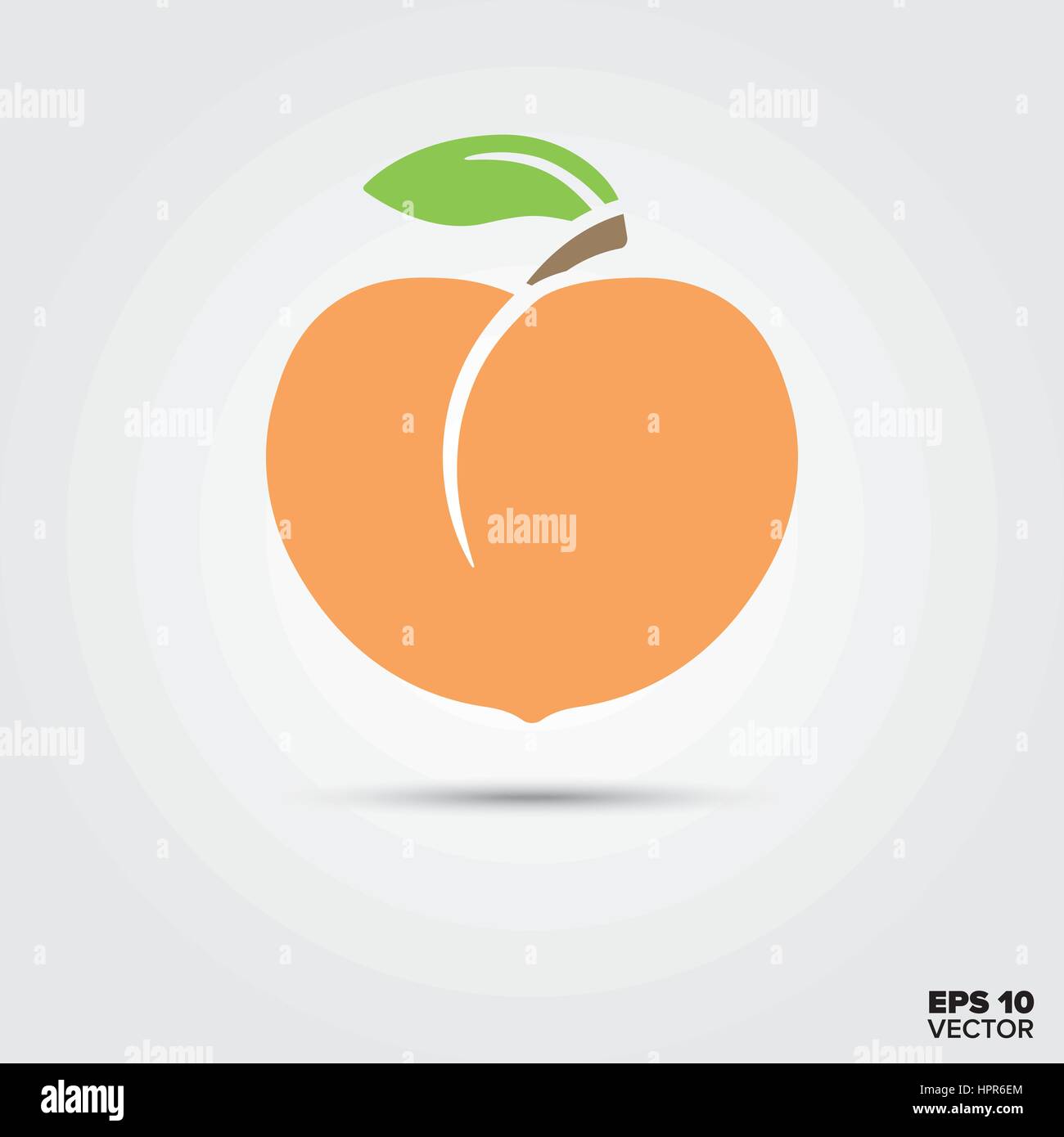 Peach leaf Stock Vector Images - Alamy