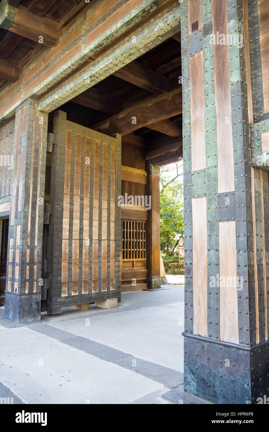 The larger inner Yagura-mon style gate of the Tayasu Gate entrance to ...
