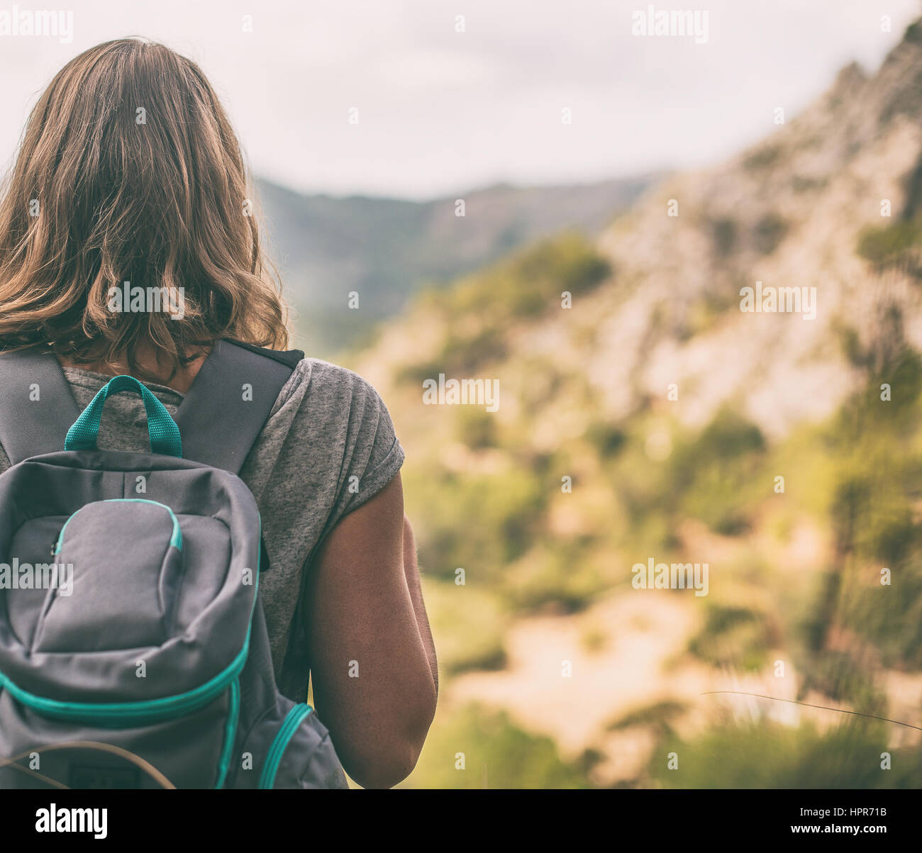 Back view from behind back view tourist hi-res stock photography and ...