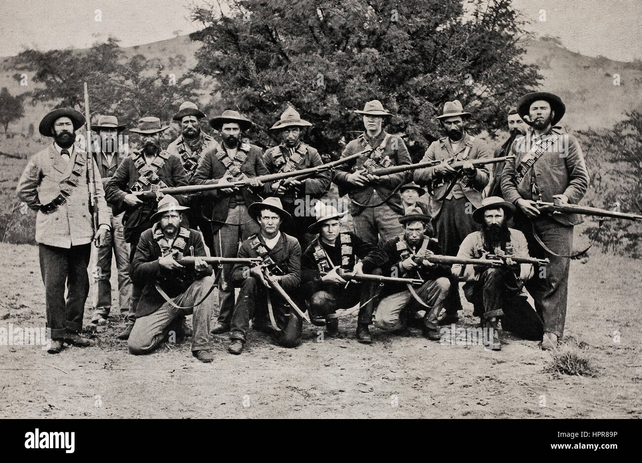 Boer Scouts on the Veldt Stock Photo - Alamy