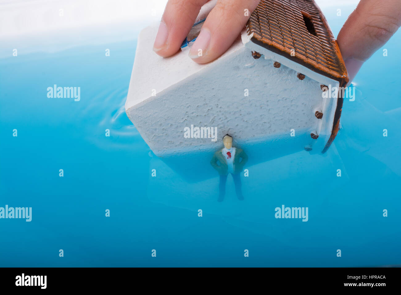 Man figurines in water hi-res stock photography and images - Alamy