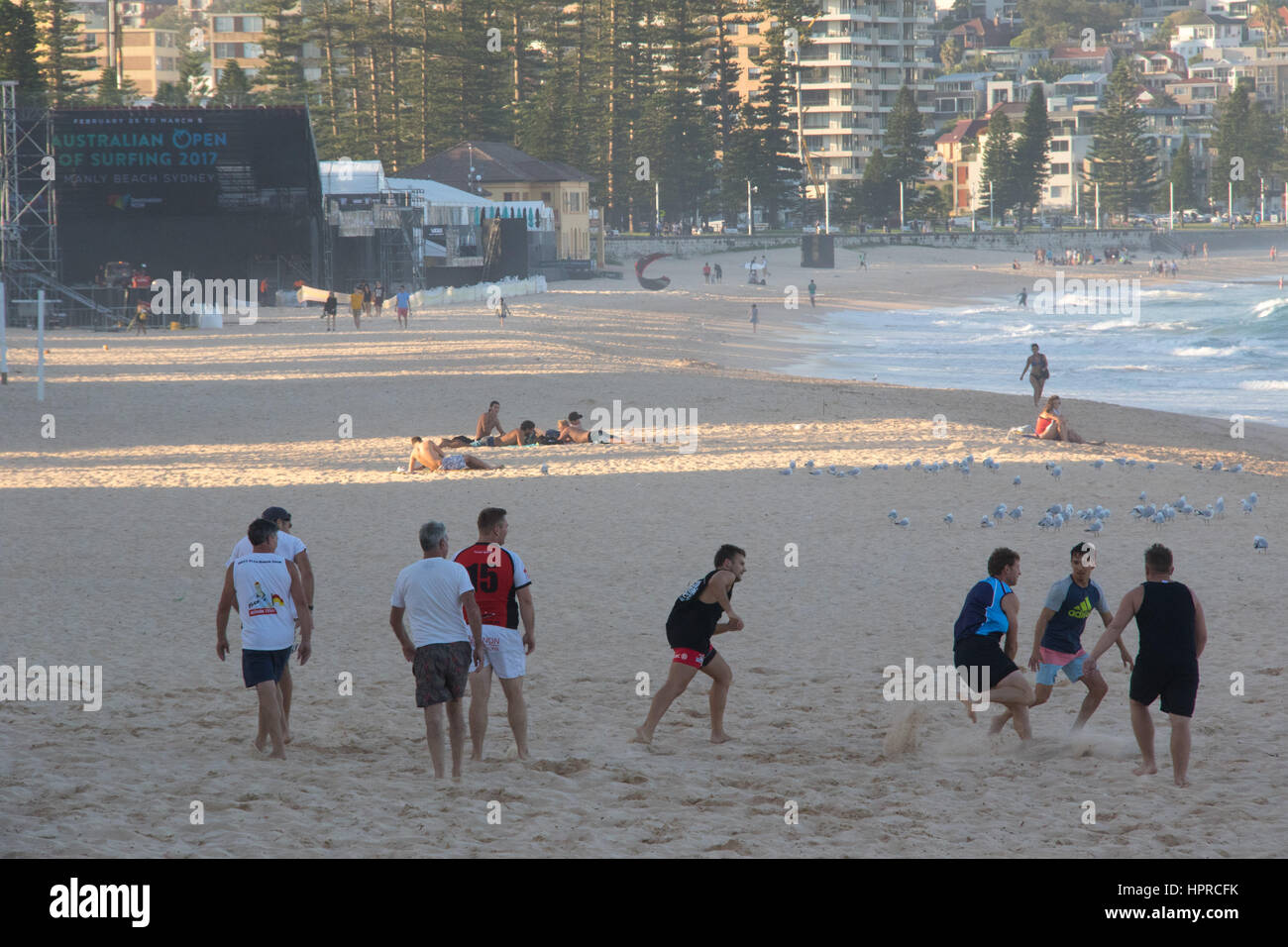 Manly Beach at dusk, Sydney, Australia Stock Photo - Alamy
