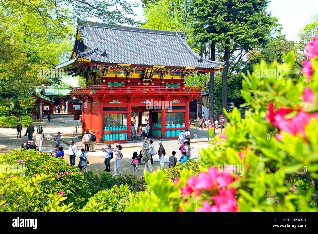 Nezu-jinja Shrine Tokyo Japan Stock Photo - Alamy