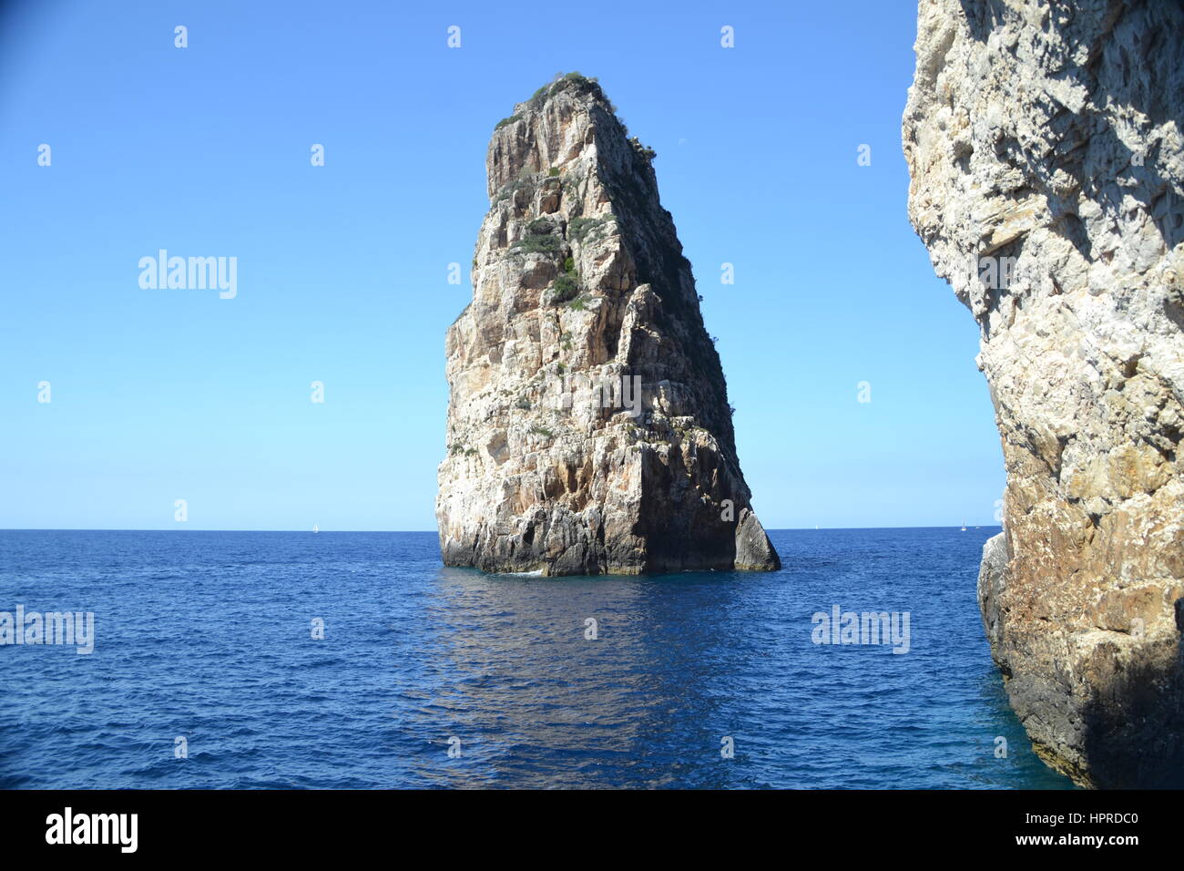 Rocks in Ionian sea at Corfu island in Greece Stock Photo - Alamy