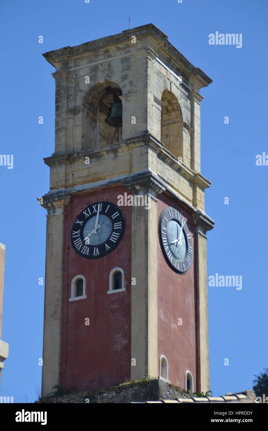 An interesting fortress in capital of Corfu island, Greece Stock Photo ...