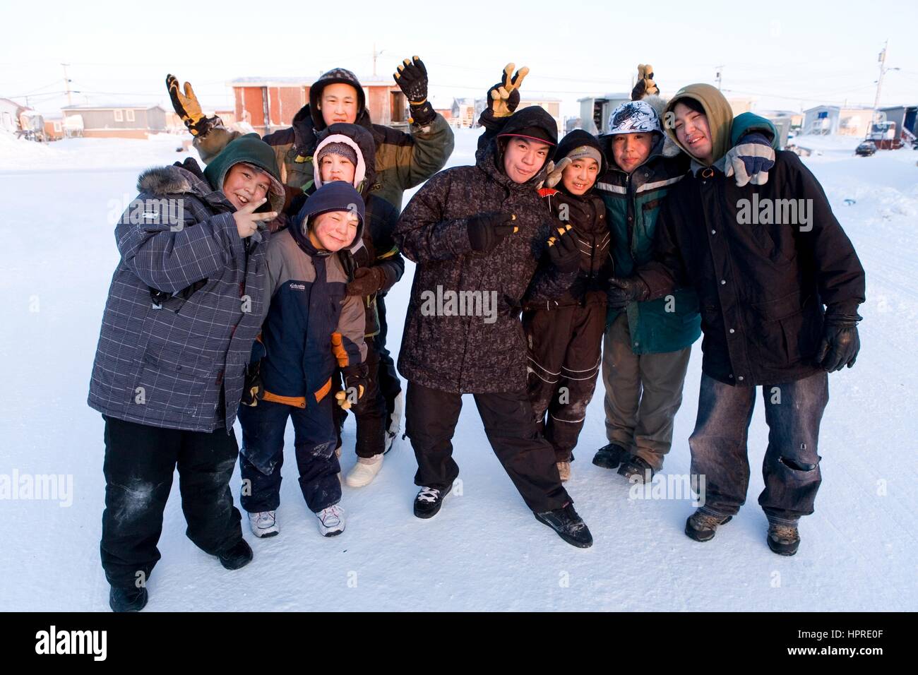 Gjohaven is an inuit settlement in the far north of Canada Stock Photo ...