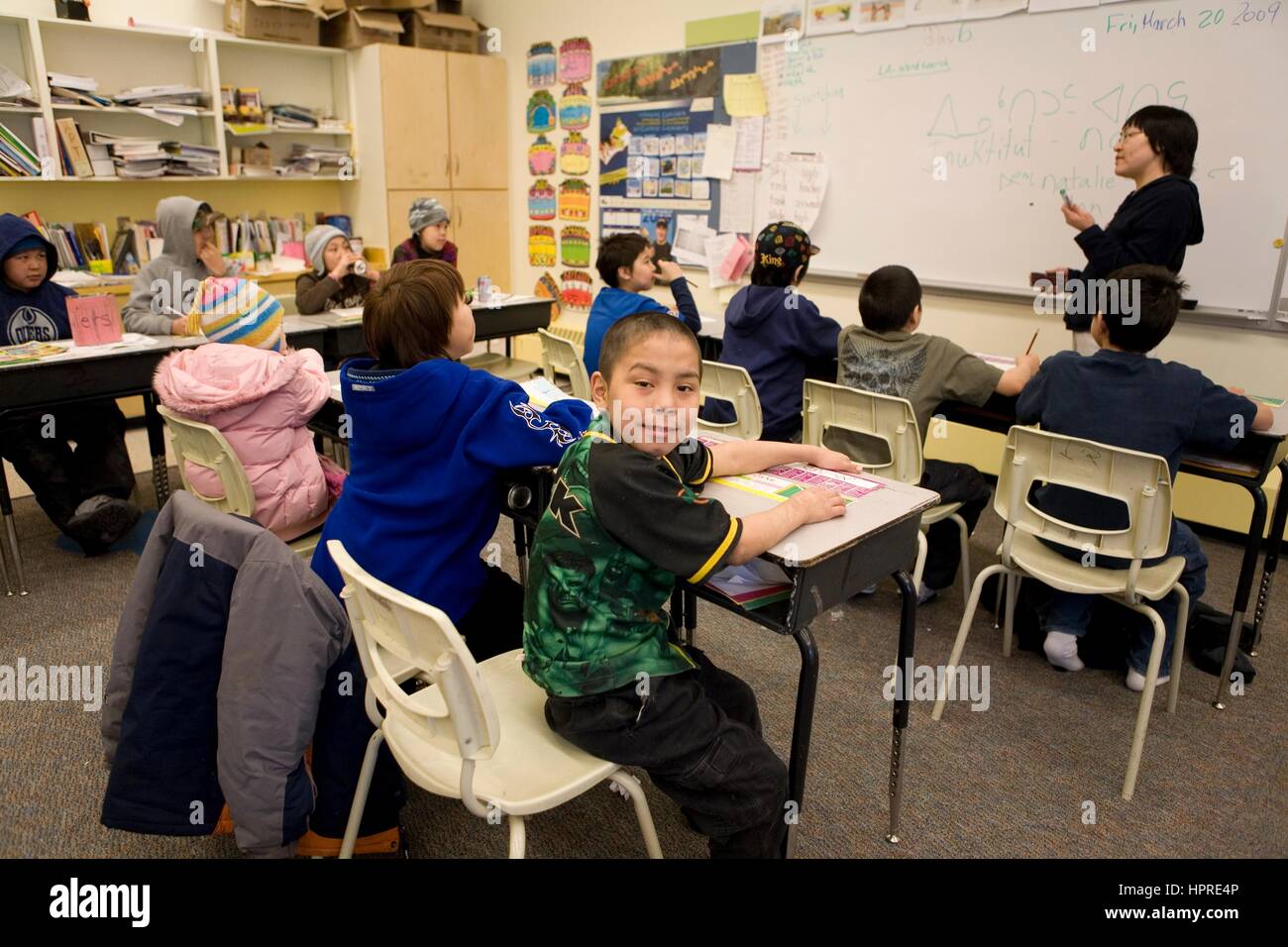 Indigenous canada classroom hi-res stock photography and images - Alamy