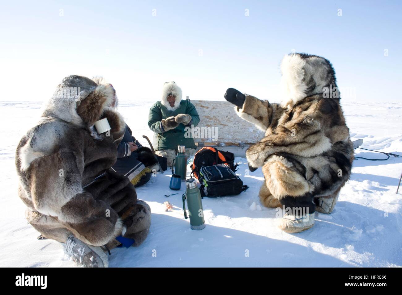 Inuit ice melting hunting hi-res stock photography and images - Alamy
