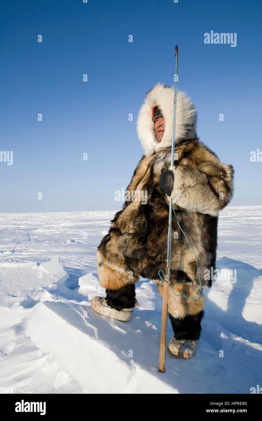 Inuits in Canada are hunting animals for fur Stock Photo - Alamy